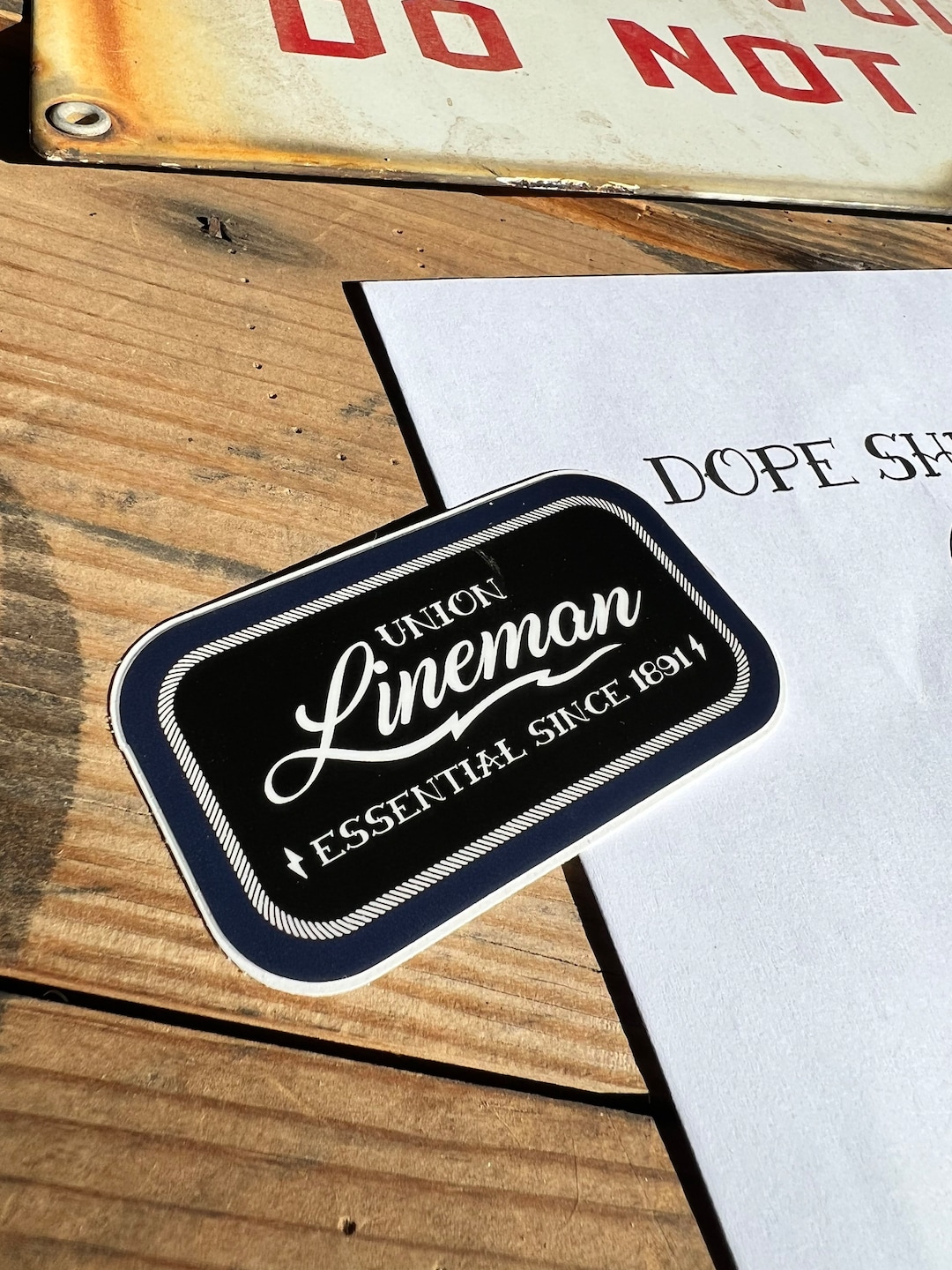 Union Lineman Vinyl Decal: Weatherproof Hard Hat Sticker - Etsy