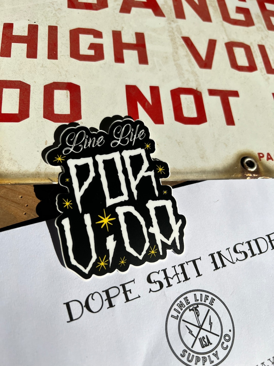 Line Life Vinyl Decal: Lineman Hard Hat Sticker - Etsy