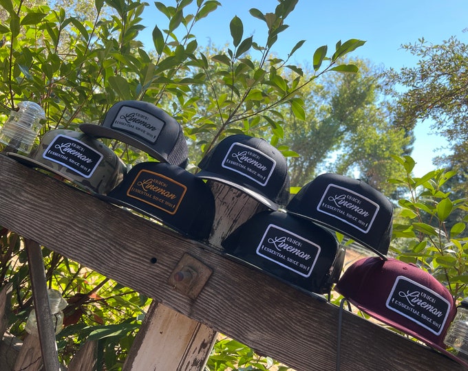 BLUE COLLAR Patch Hat (9 Colors)- Rare Breed Hat - Lineman Hat - Blue ...