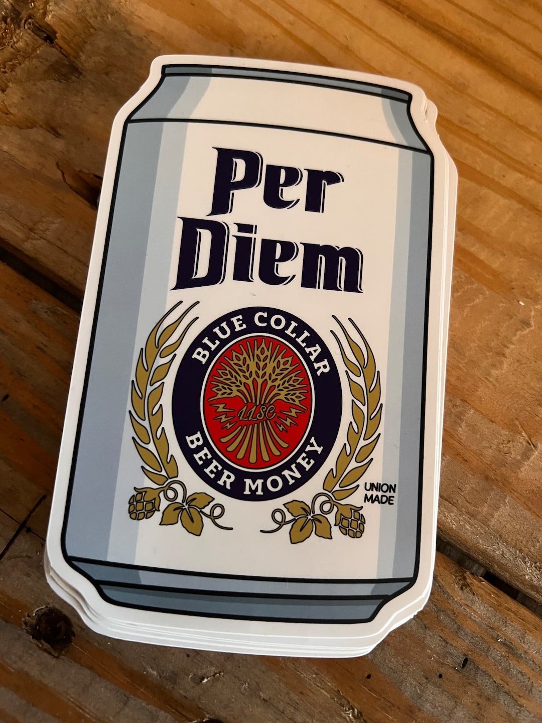 Per Diem Beer Money Decal: Weatherproof Vinyl Lineman Sticker - Etsy