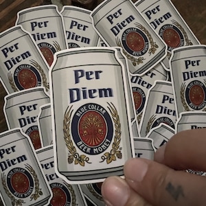 Per Diem Beer Money Decal: Weatherproof Vinyl Lineman Sticker - Etsy