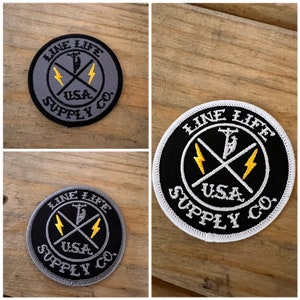 Patches- 13 Different Styles- Lineman Pride- Lineman Patch- Glove Bag ...