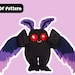 Cute Cryptid Mothman Felt Sewing Pattern (DIGITAL DOWNLOAD) - Etsy