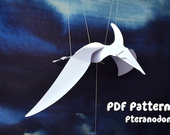 DIGITAL PATTERN Flapping Owl Bird Mobile Card / Paper Hanging ...