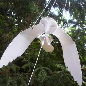 DIGITAL PATTERN Flapping Owl Bird Mobile Card / Paper - Etsy