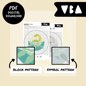 Cute Cryptid Loch Ness Monster Nessie Pattern (cross Stitch DIGITAL ...