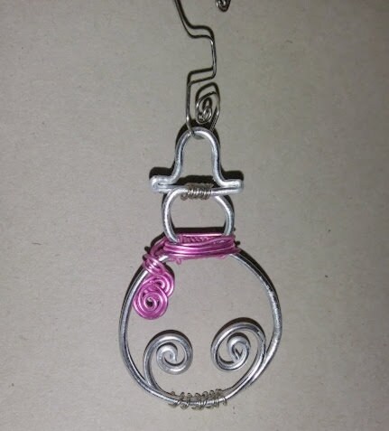 Snowman Wire Christmas Ornament - Etsy