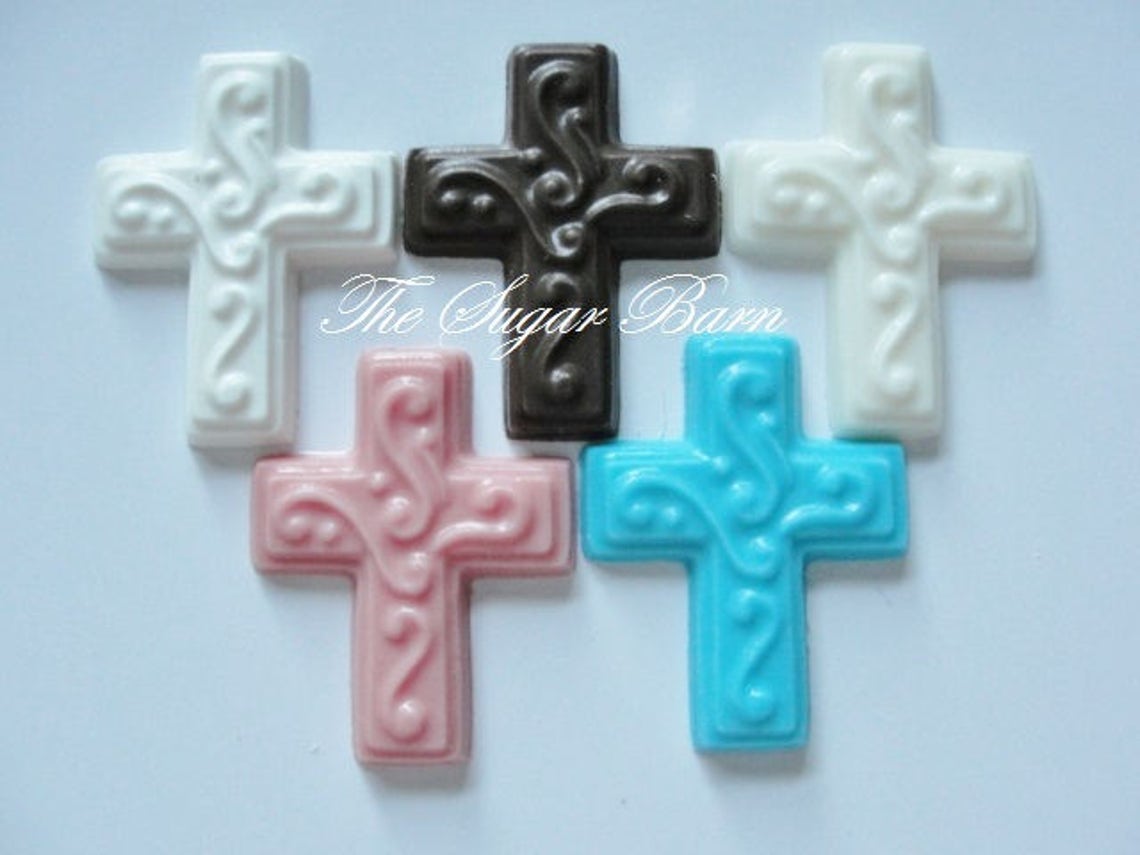 CROSS CHOCOLATE Cupcake Toppers24 Ct - Etsy