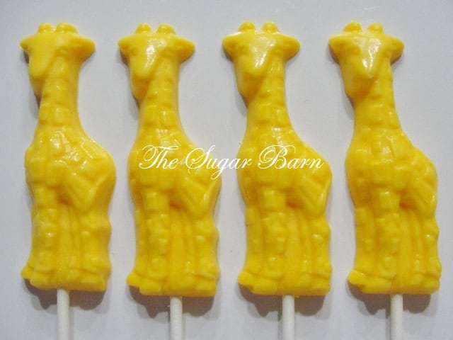 GIRAFFE CHOCOLATE Lollipops12 CountZoo Party FavorsSafari | Etsy