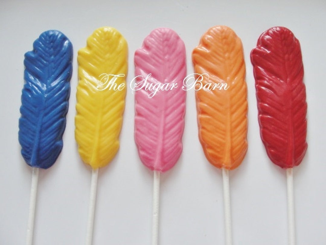 FEATHER CHOCOLATE Lollipops12 Countheaddress Feathersindian ...