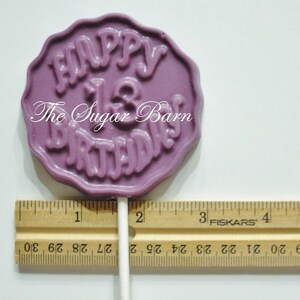 13th BIRTHDAY CHOCOLATE Lollipops12 Count13th Birthday Party13 Birthday ...