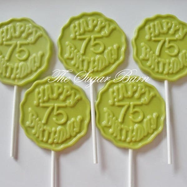 75th Birthday Chocolate Favors - Etsy