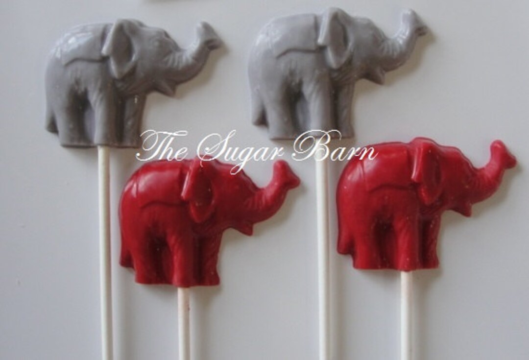 ELEPHANT CHOCOLATE Lollipops12 Countcircus Favorbaby Shower Favorjungle ...