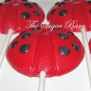 LADYBUG Chocolate Lollipops12 Countgarden Partybirthday Party Favorcute ...