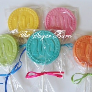 100th BIRTHDAY CHOCOLATE Lollipops12 Countcentennial Celebration100 ...