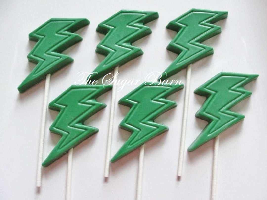 LIGHTNING BOLT CHOCOLATE Lollipops12 Counttornado Partybirthday Party ...