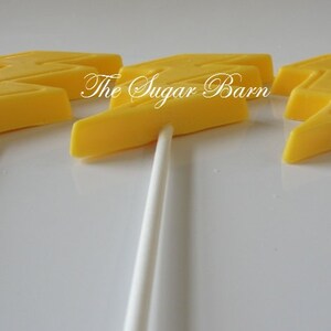 LIGHTNING BOLT CHOCOLATE Lollipops12 Counttornado Partybirthday Party ...