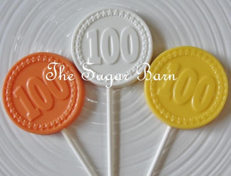 100th BIRTHDAY CHOCOLATE Lollipops12 CountCentennial | Etsy