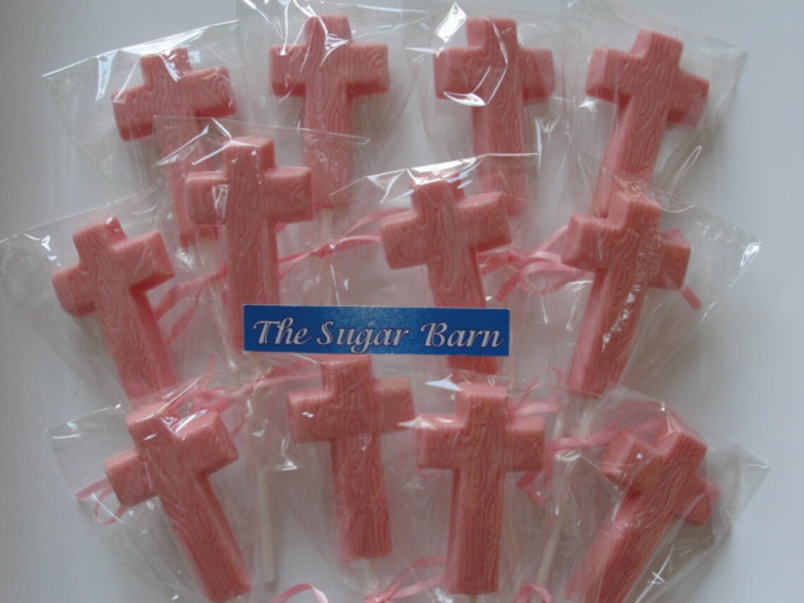 CROSS CHOCOLATE Lollipops12 Countconfirmationbaptismfirst - Etsy