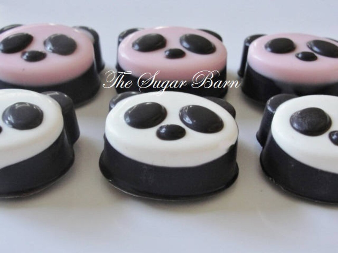 PANDA Chocolate Covered MINI OREO® Cookie15 Countzoo Party - Etsy
