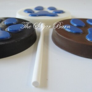 PAW PRINT CHOCOLATE Lollipops12 Ctbirthday Party Favorsdog - Etsy