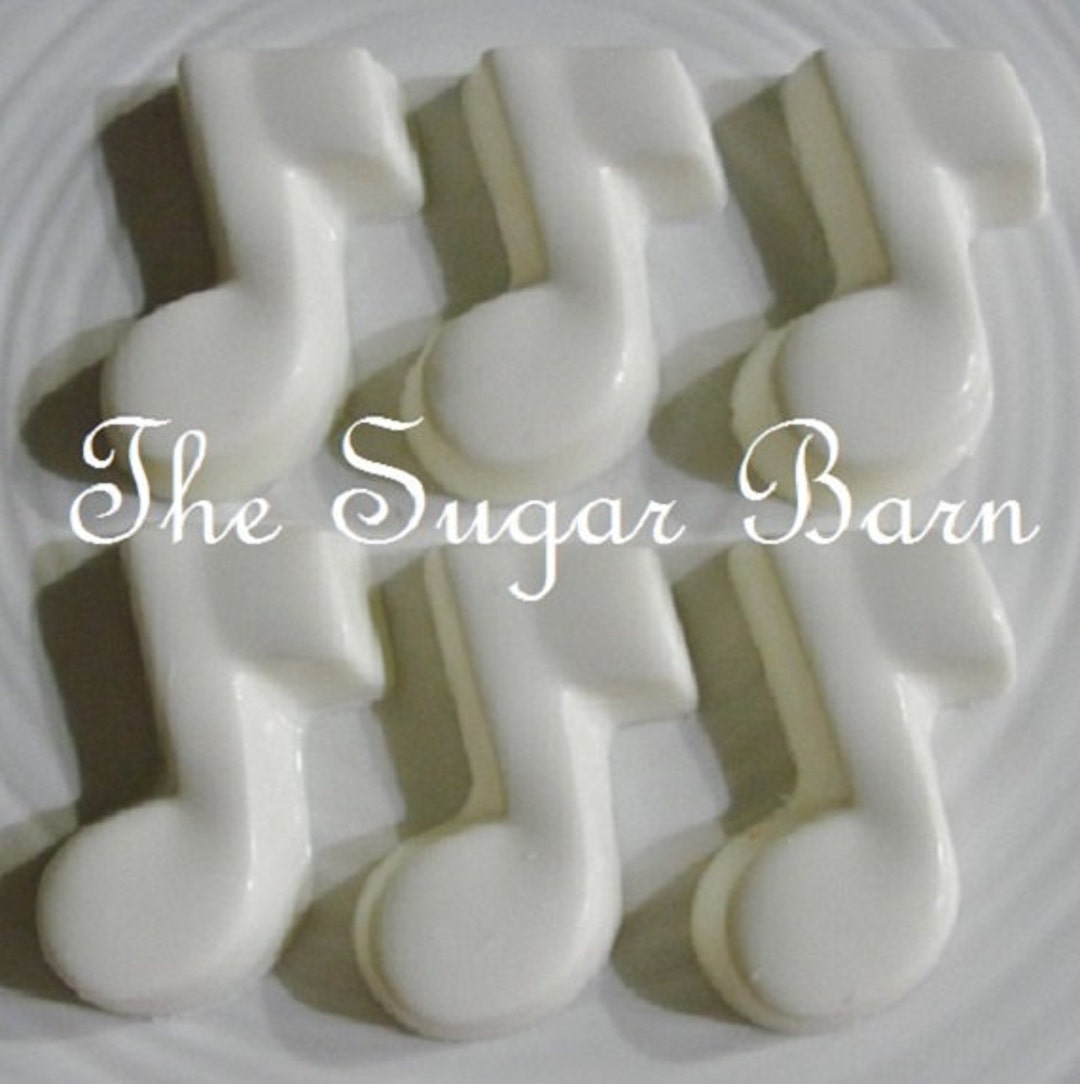 MUSICAL NOTE CHOCOLATE Cupcake Toppers18 Countmusic Favorsmusic ...