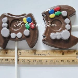 VIDEO GAME Controller CHOCOLATE Lollipops8 Countbirthday Favorvideo ...