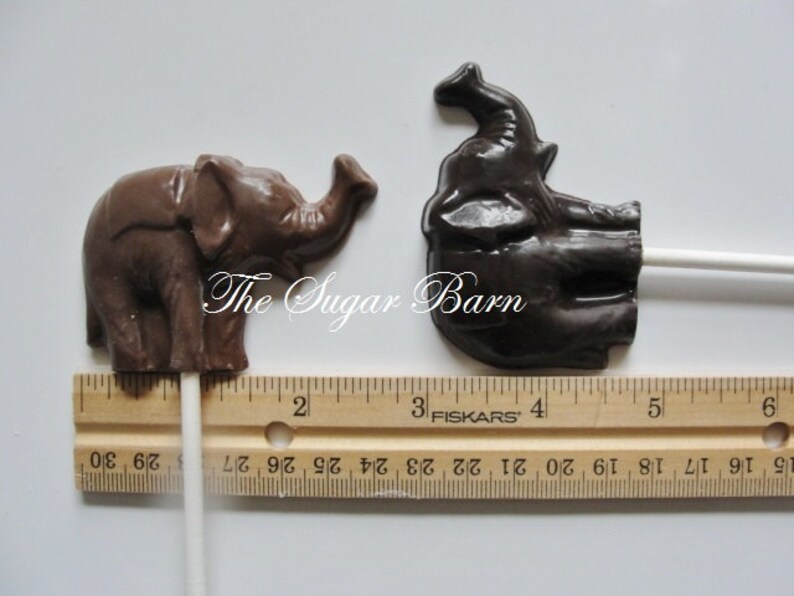 ELEPHANT CHOCOLATE Lollipops12 CountCircus FavorBaby | Etsy