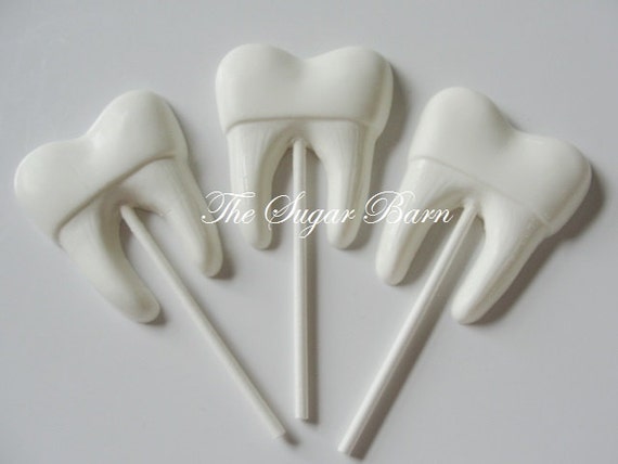 TOOTH CHOCOLATE Lollipops12 Counttooth Fairydentist | Etsy