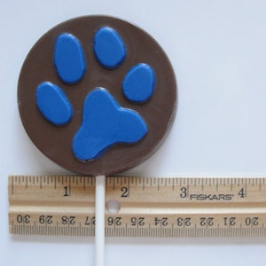 PAW PRINT CHOCOLATE Lollipops12 Ctbirthday Party Favorsdog - Etsy