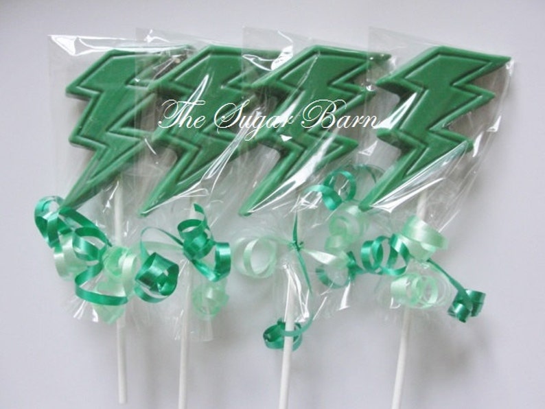 LIGHTNING BOLT CHOCOLATE Lollipops12 Counttornado - Etsy