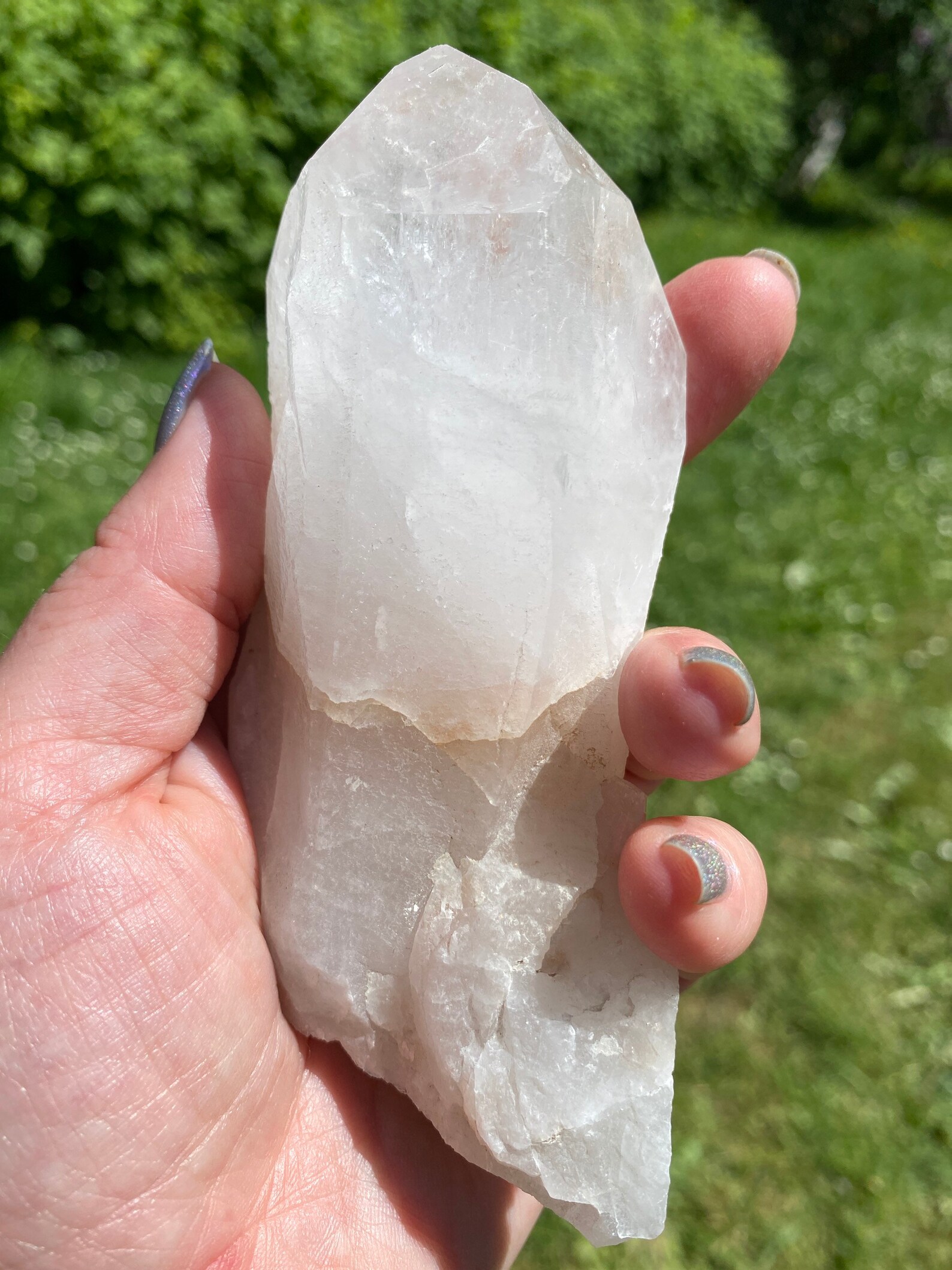 Extra Large Natural Unpolished Clear Quartz Point, Self Healed - Etsy UK