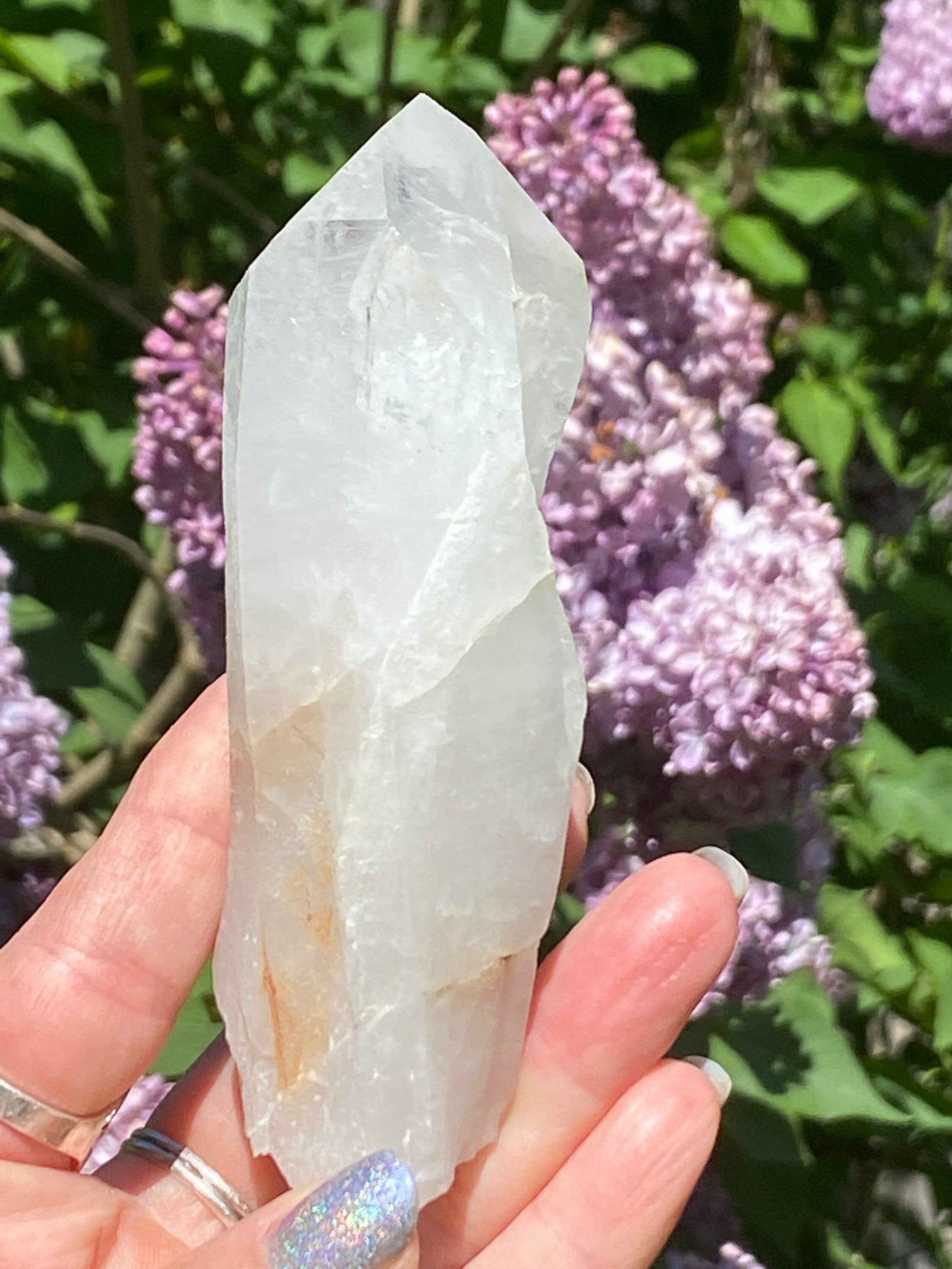 Extra Large Natural Unpolished Clear Quartz Point, Self Healed - Etsy UK