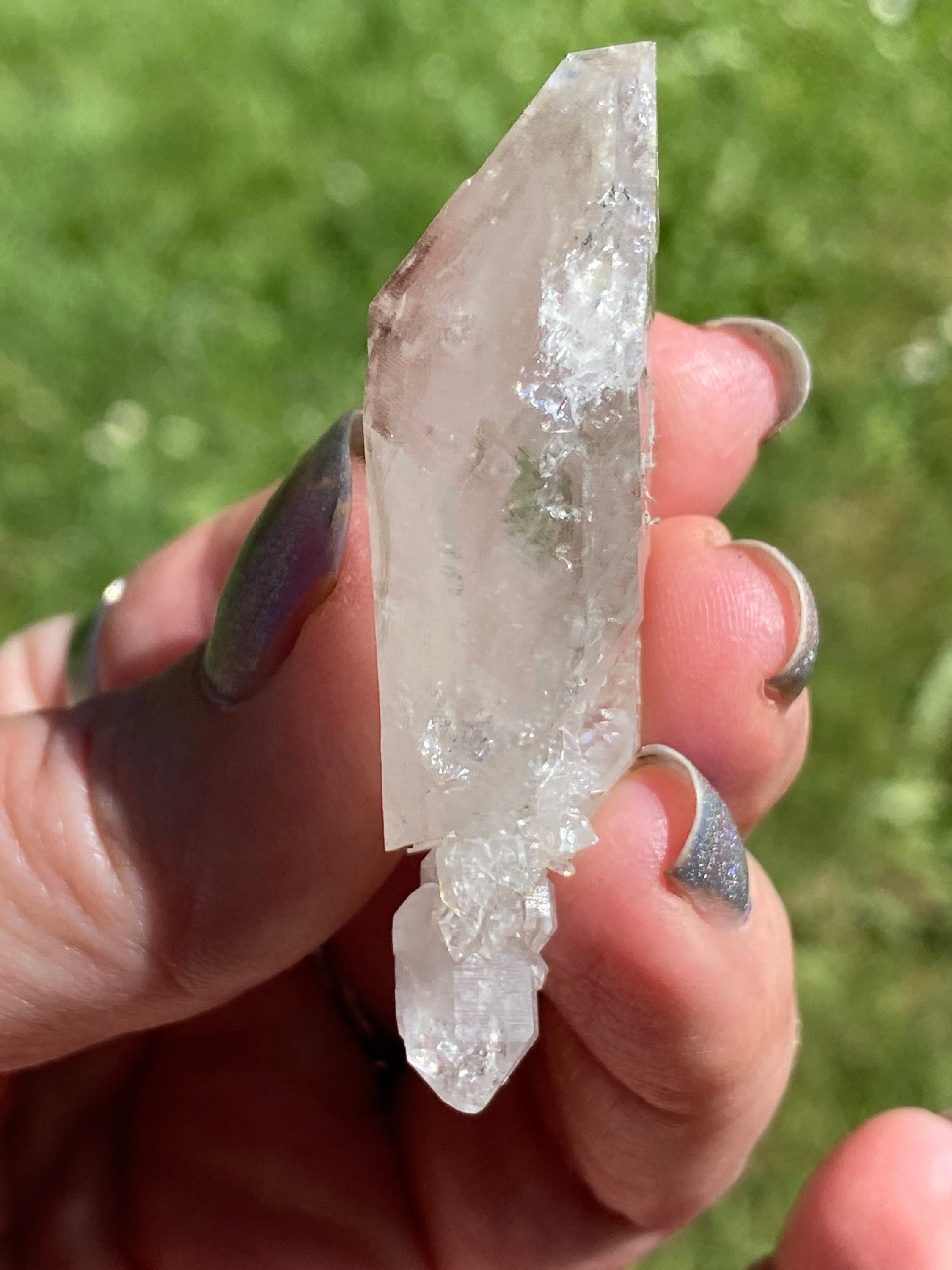 Rare Double Terminated Tabular Faden Quartz Cluster From Brazil ...