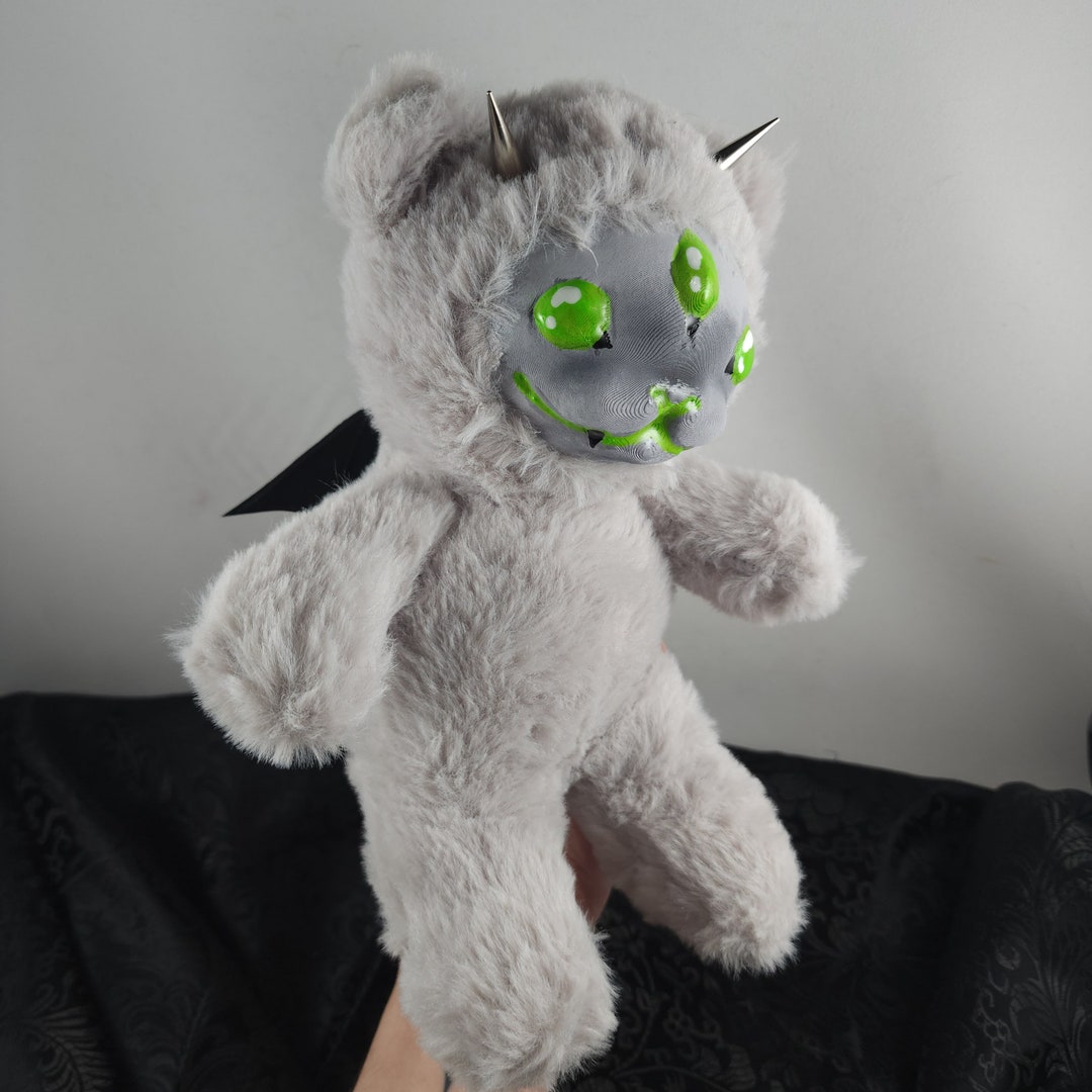 Ooak Ocuursa Plushie Three Eyed Bear Handmade Alien Stuffie - Etsy