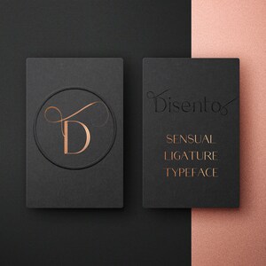 Disento. Sexy and Elegant Ligature Sans Serif Font. Classic, Chic ...