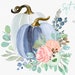 Soft Autumn. 5 Bouquets With Pumpkins | Pastel Watercolor Flowers ...