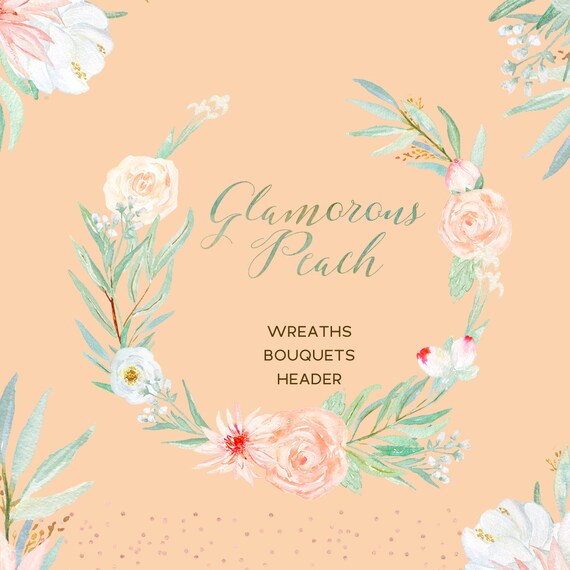 Mint Green And Peach Design