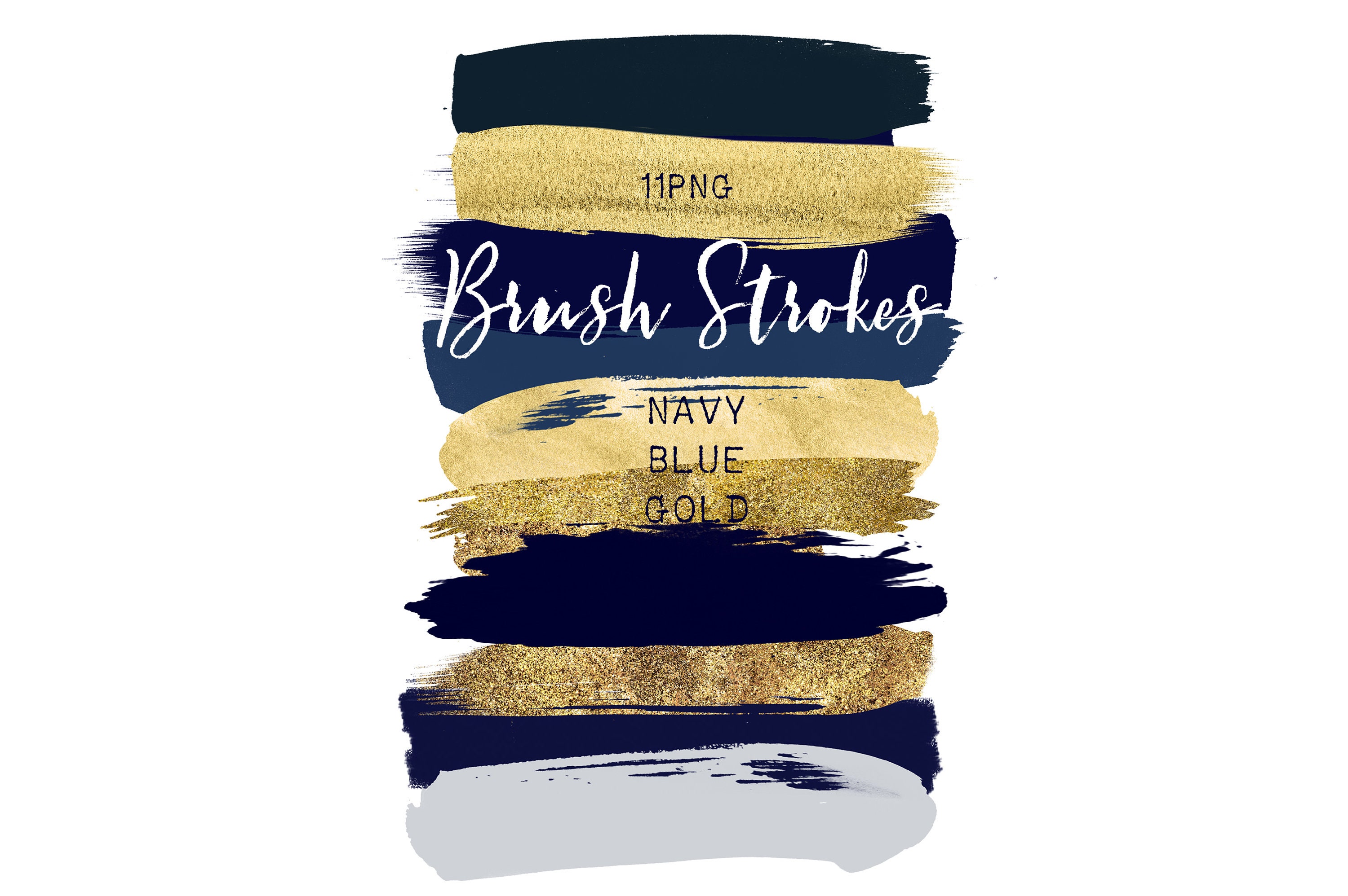 Navy Blue & Gold Brush Strokes Clip Art. Gold Glitter. Digital | Etsy Navy Blue & Gold Brush Strokes Clip Art. Gold Glitter. Digital | Etsy