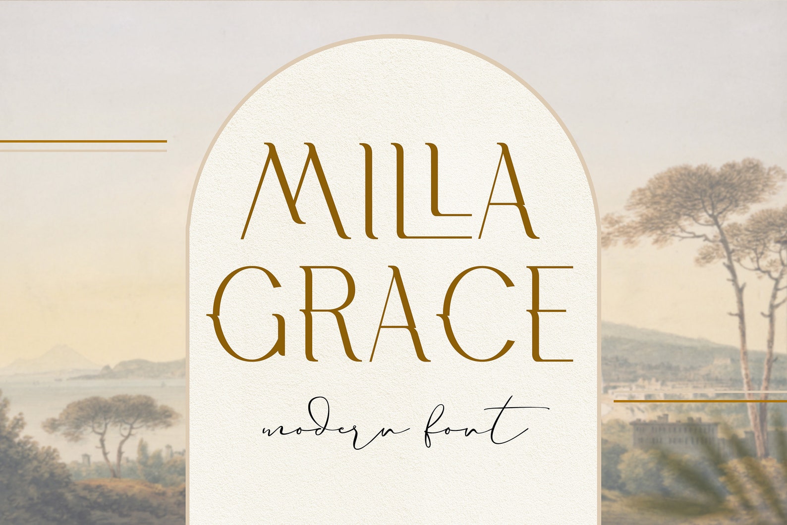 Milla Grace. Modern and Classic Font. Logo Typeface. Website Typeface ...
