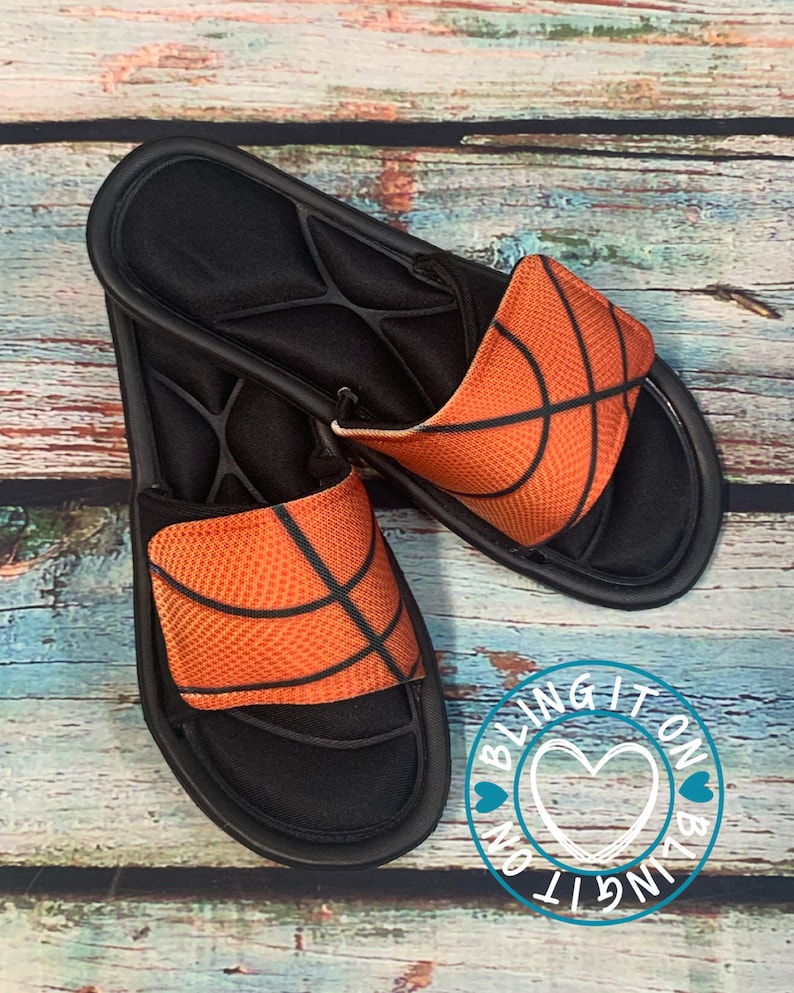 Custom Basketball Slide Sandals - Etsy