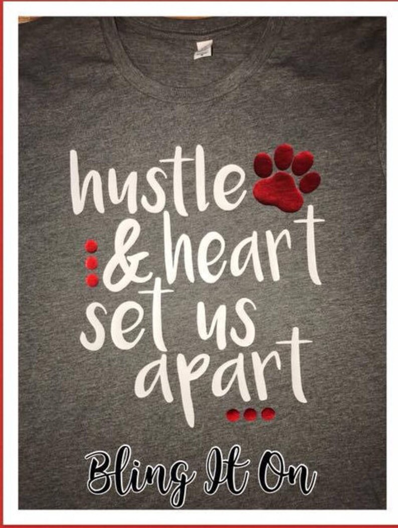 Custom Made Hustle & Heart Set Us Apart T-shirt - Etsy