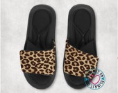 Custom Leopard Print Slides - Etsy