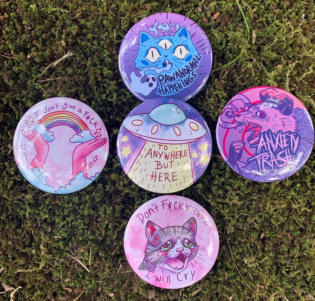 2.25 Pin Back Buttons - Etsy