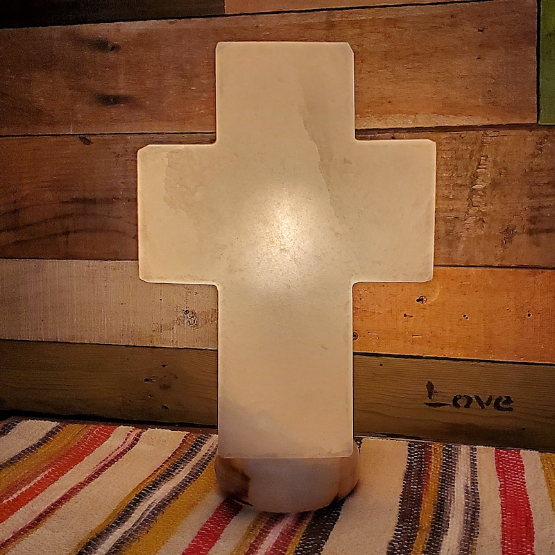Himalayan Salt Cross Salt Lamp - Etsy