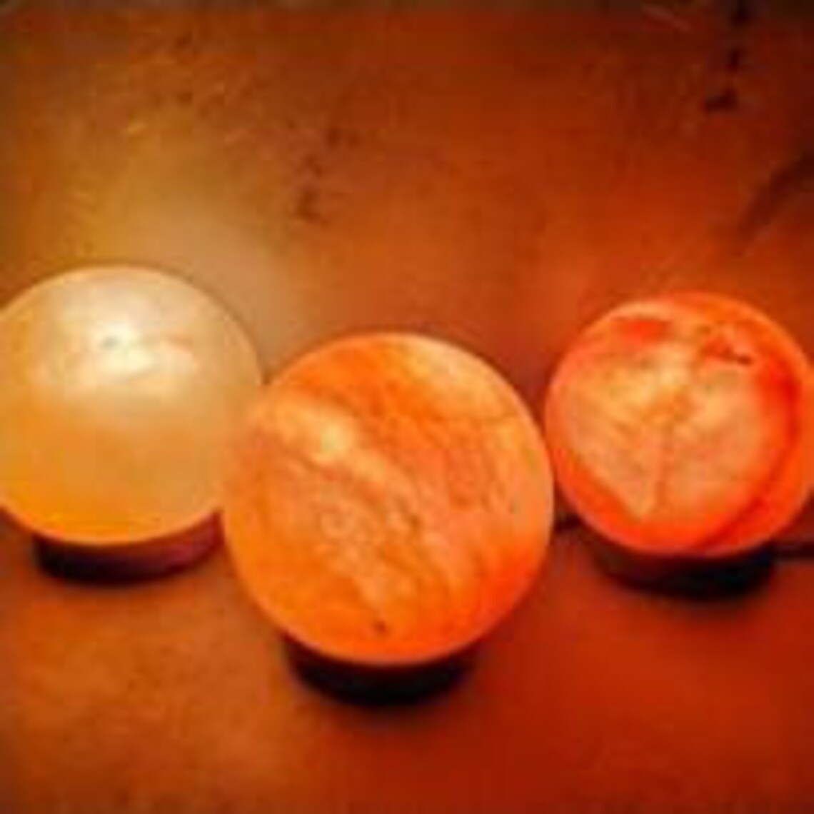 Himalayan Salt Luna Lamp 5 Globe Sphere FREE Dimmer - Etsy