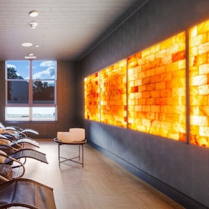 Fully CUSTOM Himalayan Salt Walls Himalayan Salt Panels and Panes ...