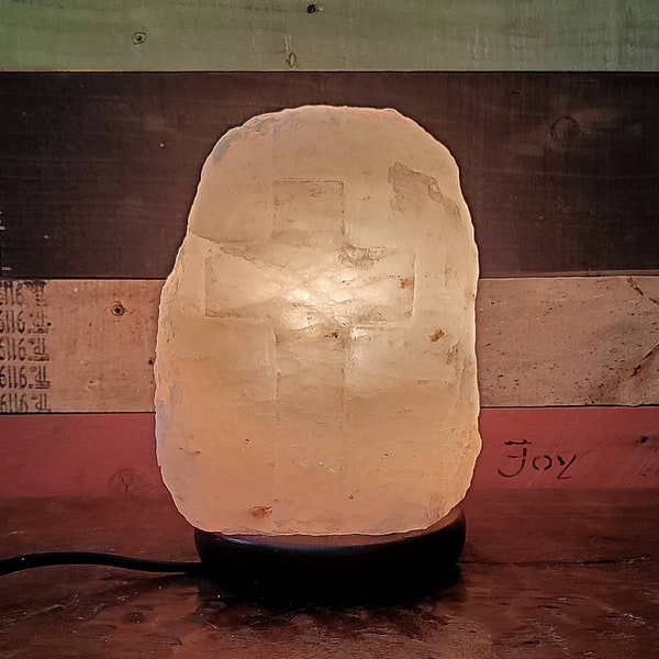 Himalayan Salt Cross Salt Lamp - Etsy