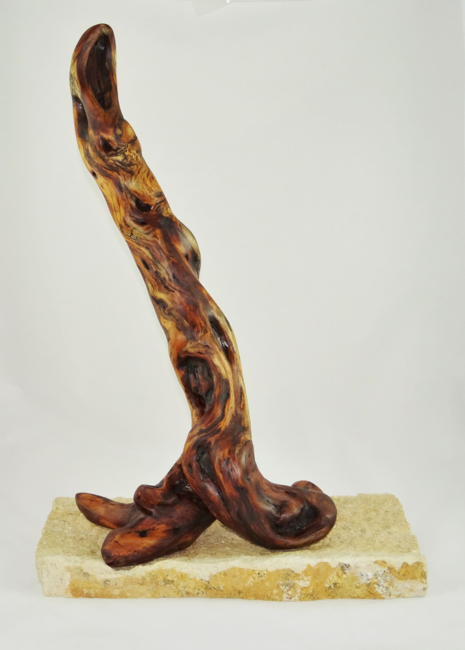 Handcrafted Wood Stone Sculpture Entitled alluring - Etsy