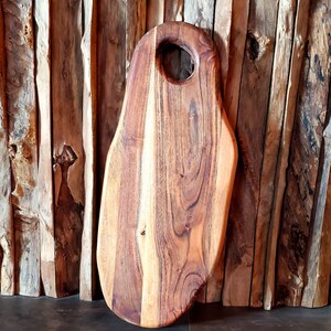 Solid HUGE Acacia Free Form Cutting Board Chopping Block Charcuterie ...